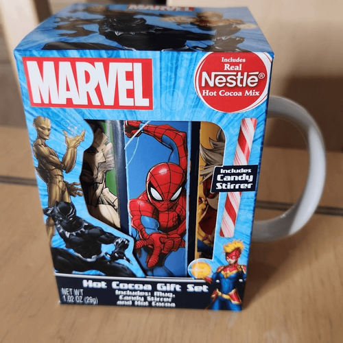 Marvel superhero gift set mug,cocoa,and stirrer | eBay