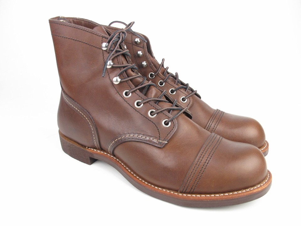 New Red Wing 8111 Iron Ranger Heritage Amber Harness Boots 9 D USA NIB ...