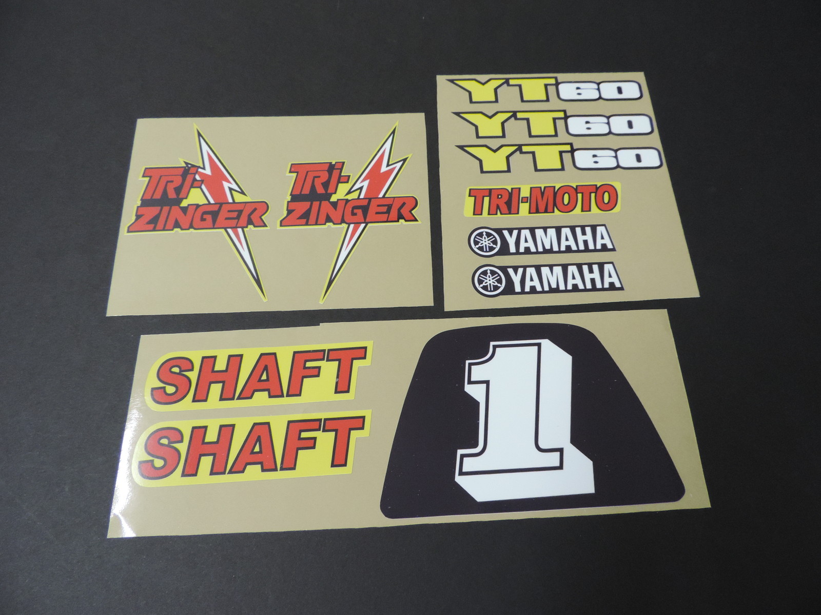 1984-1985 YT60 TRI-ZINGER Complete Graphics Kit Decal Stickers ATC | eBay