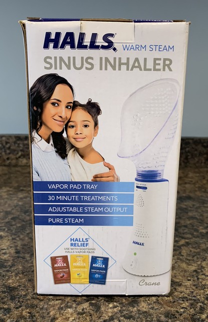 Halls Warm Steam Sinus Inhaler For Congestion Allergies Cold Open No ...