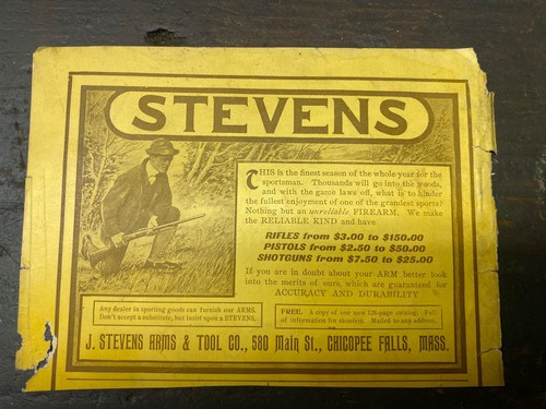 Circa 1905 Stevens Arms Ad | eBay