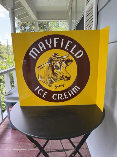Mayfield Ice Cream Double Sided Metal Flange Sign | eBay
