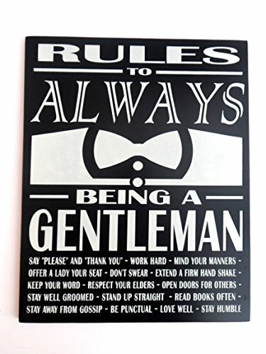 The Rules To Always Being A Gentleman Poster
