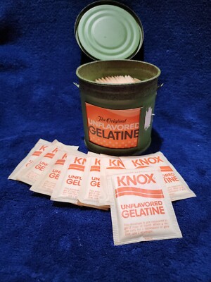 Knox Unflavored Gelatine Packs With Tin Container | eBay