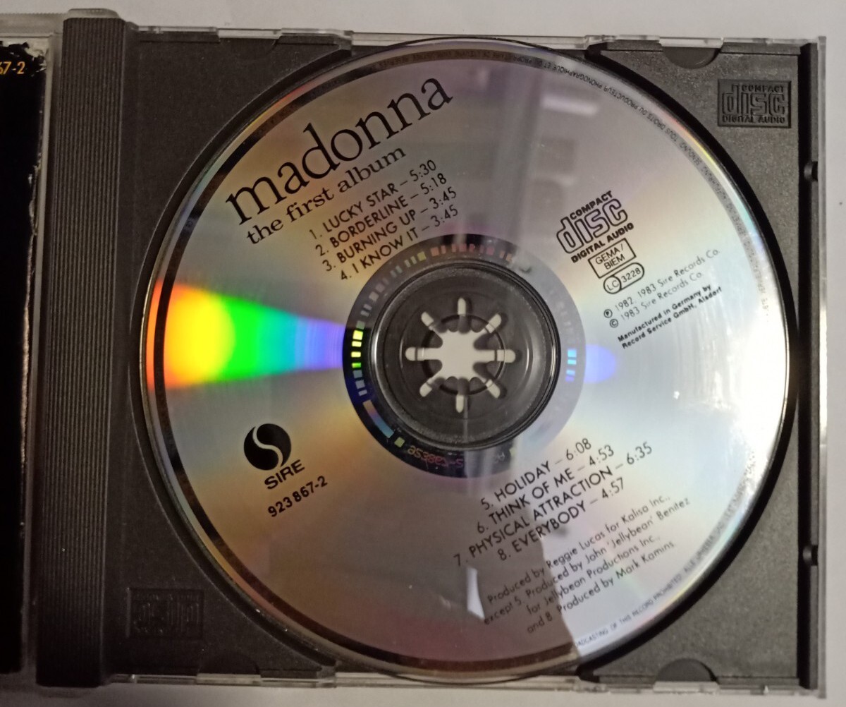 Madonna - The First Album CD Good Condition German Import 1983 ...