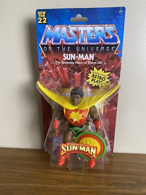 Masters of the Universe Origins Sun-Man Action Figure Retro Mattel | eBay