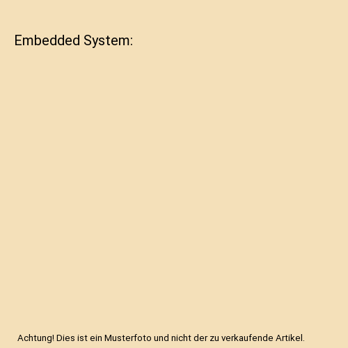 Embedded System, Rao, B. K. 8120340817 | eBay.de