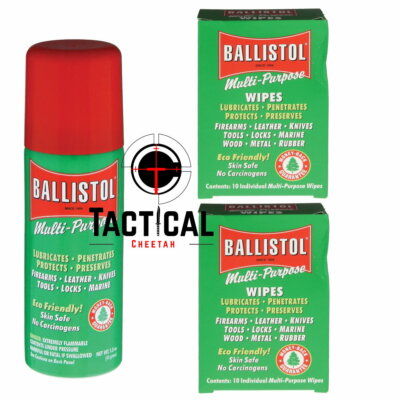 Ballistol Multi-Purpose Wipes ( 20 wipes) 1 Can of 1.5 oz of Gun ...
