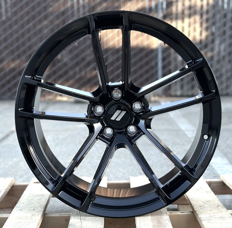 20X11 -2.5 GLOSS BLACK Rim Wheels FIT Dodge Challenger Charger Widebody ...