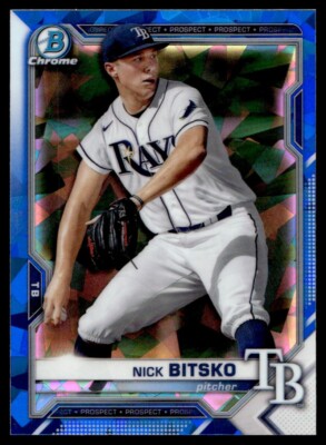 2021 Bowman Chrome Sapphire Nick Bitsko G46 Tampa Bay Rays #BCP-143 | eBay