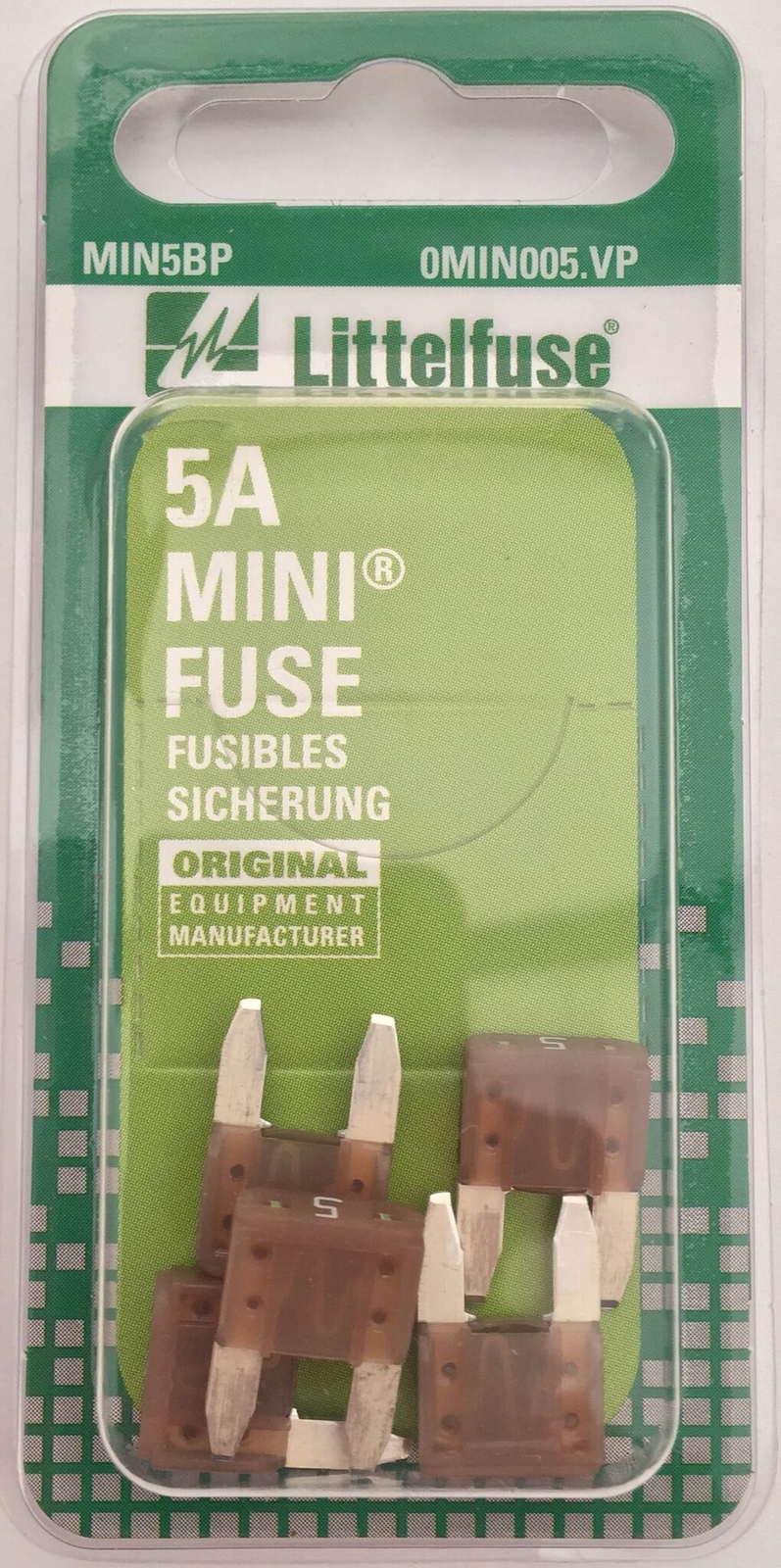 Littelfuse Inc. Fuse Tan Blade Mini 5 Amp Pack of MIN5BP | eBay