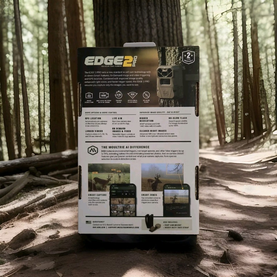Moultrie Mobile Edge 2 Pro Cellular 40 MP Trail Camera. 1 Pack | eBay