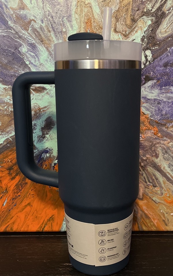 Stanley 30 oz Quencher H2O Tumbler W/Handle & Straw Blue Stargaze ...