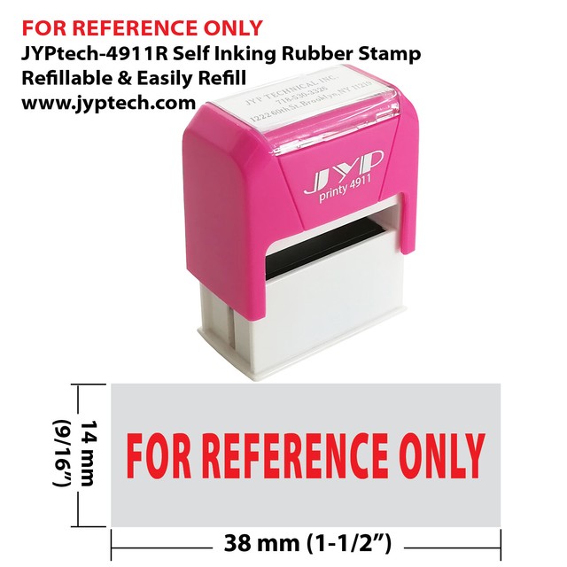 For Reference Only - JYP 4911R Self Inking Rubber Stamp (Red Ink) | eBay