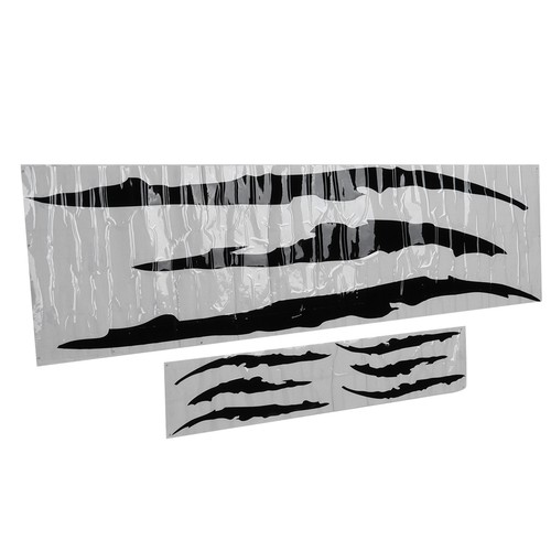 *Black 2PCS Car Scratch Decal PVC Waterproof Headlight Sticker ...