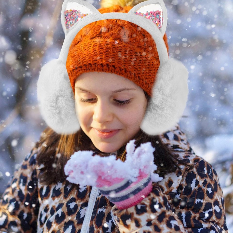 Ear Muff Plush Ear Cover Cold Weather Earmuff Ski Ear Muff Winter ...