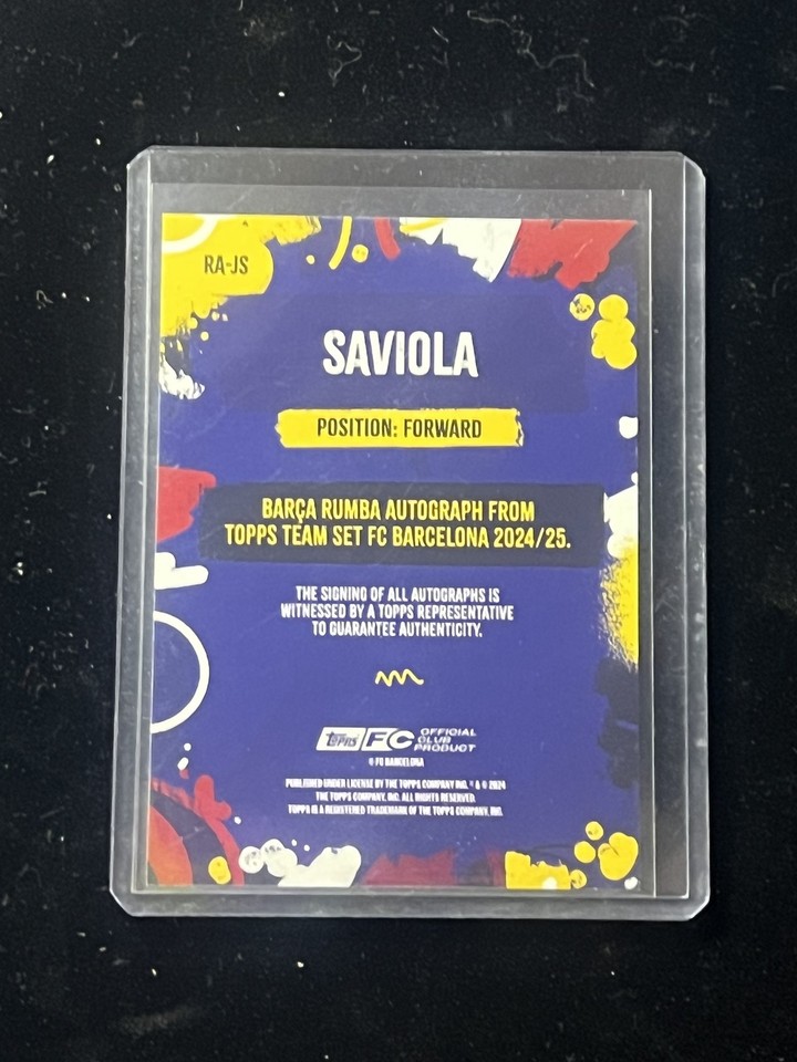Javier Saviola 2024-25 Topps Barcelona Team Set Barca Rumba Auto Pink /99 | eBay