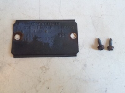 1980 Pontiac Trans Am Firebird TA T/A Body Cowl Tag with screws | eBay