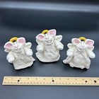Robin Russell Ceramics Angel Bunny Choir Set of 3 | eBay