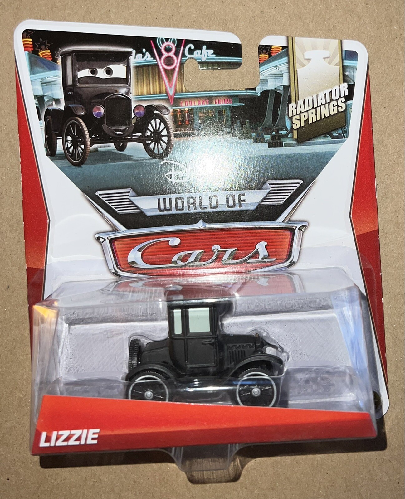 MATTEL DISNEY PIXAR CARS LIZZIE WOC RADIATOR SPRINGS DIE-CAST 1:55 ...