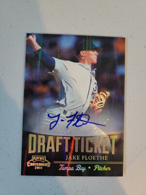 2011 (RAYS) Playoff Contenders Draft Ticket DT96 Jake Floethe Tampa Bay ...