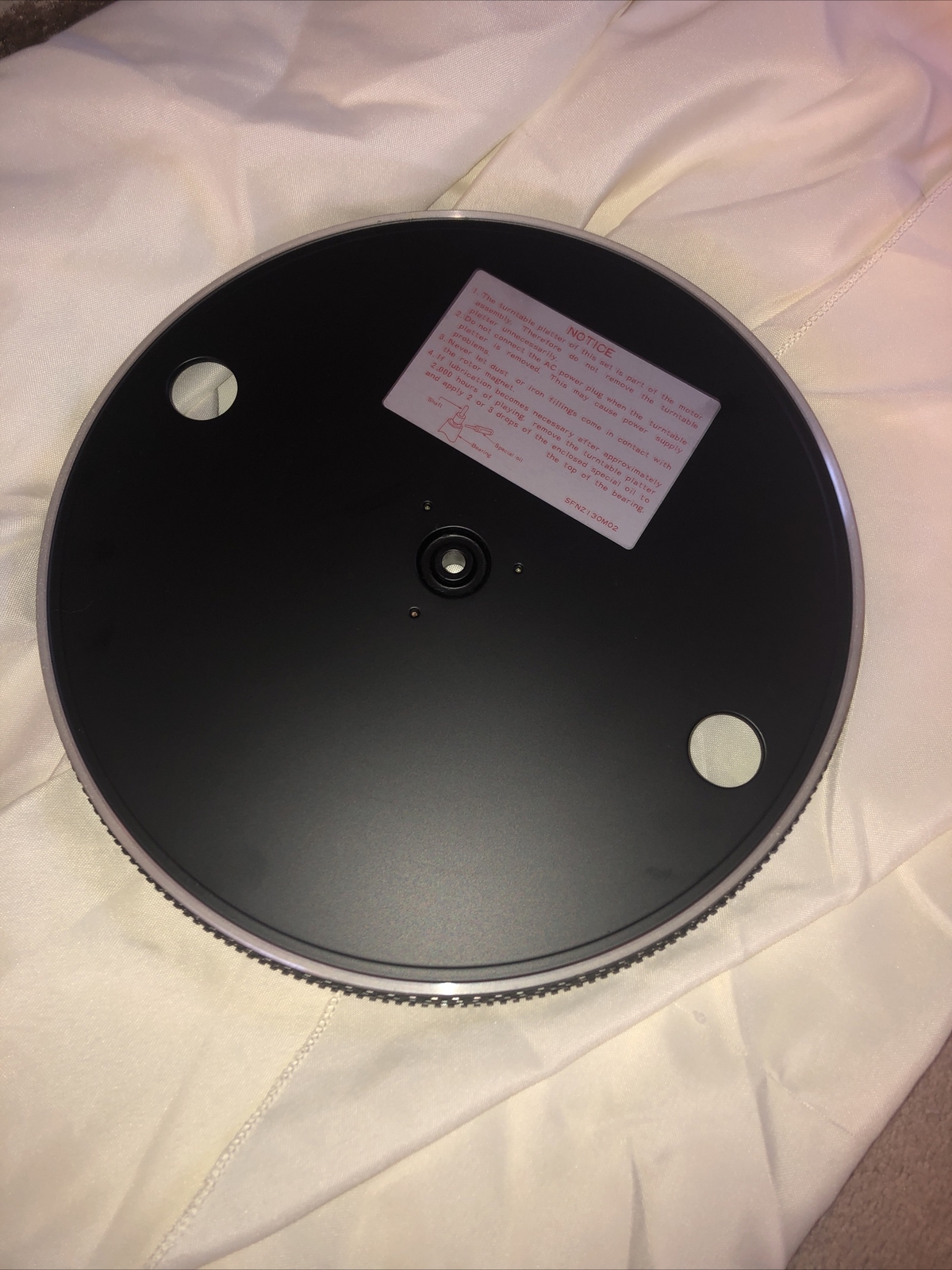 TECHNICS Turntable Parts SL-1900 Platter Base Assembly #SFTe190-01 ...