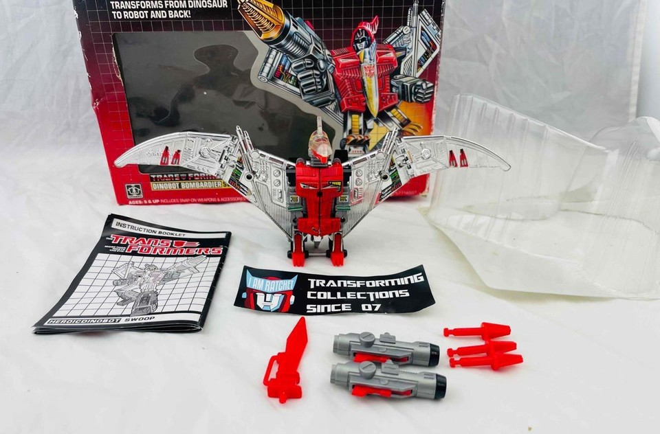 Transformers Original G1 1985 Dinobot Swoop Complete w/ Box | eBay