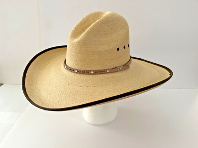 Ivory 5" Brim W/Trim Gus Fine Weave Palm Leaf Cowboy Hat Texas Hat Co ...