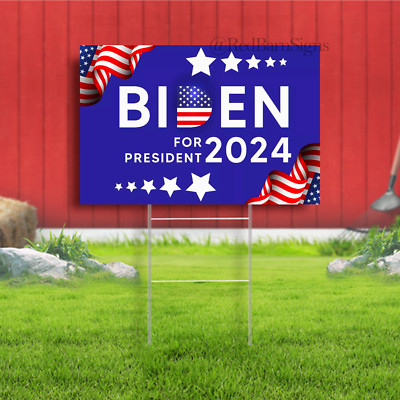 Yard Signs, Biden Political Campaign Yard Sign 18"X12" Biden For ...