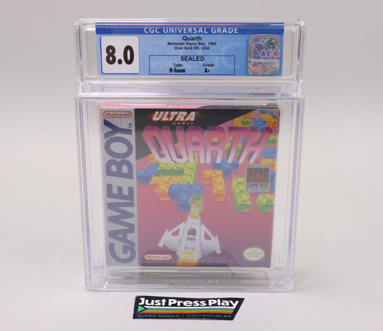 Quarth Nintendo Game Boy GB Ultra Games New Sealed H-Seam CGC Graded 8. ...