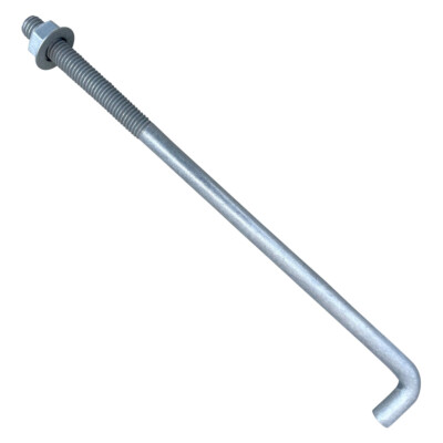 Sandbaggy 5/8" x 14" Threaded Concrete Anchor L-Bolts - Hot Dipped ...