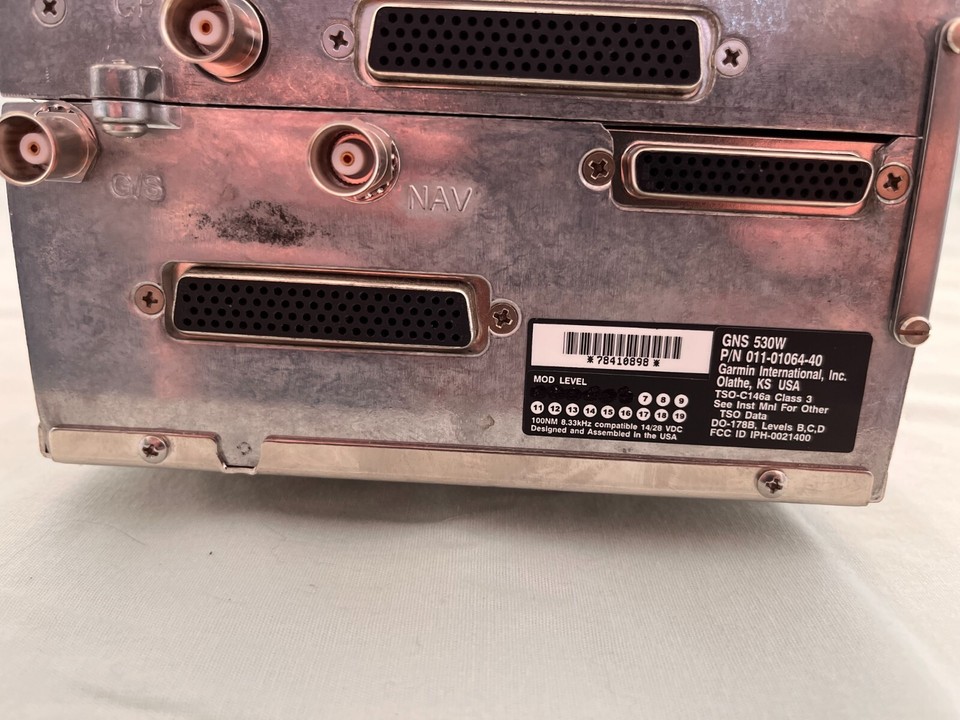 GARMIN GNS 530W WAAS GPS/NAV/COMM 14/28 VDC 011-01064-40 w/ GI-106a/ANT ...