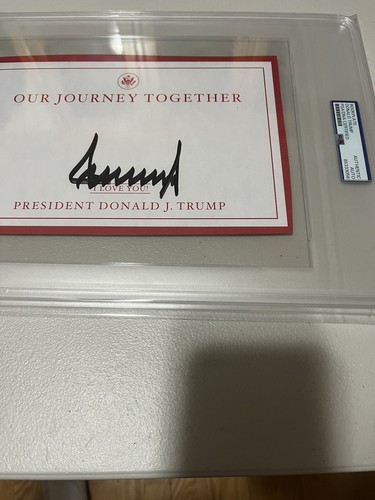 Autographed Donald Trump 1st Edition Bookplate PSA Signed Authentic ...