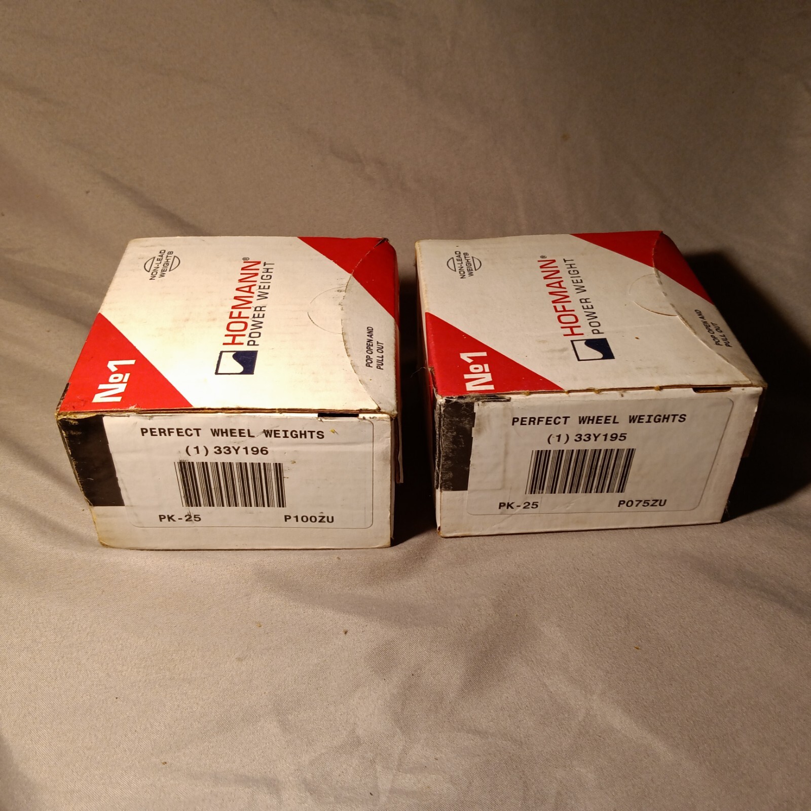 Hoffman power weights for wheel (1) box of 33Y195 and (1) box 33Y196 ...