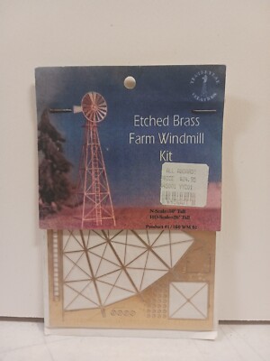 YESTERYEAR CREATIONS N SCALE ETCHED BRASS WINDMILL KIT #WM01 SEALED | eBay