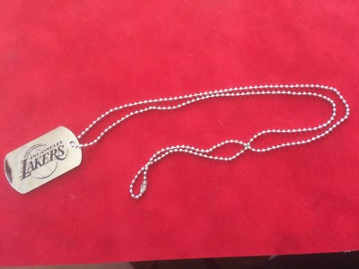 Los Angeles Lakers Dog-tag Necklace with 28 inch chain - New - NBA ...
