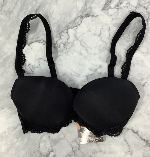 Magic Bodyfashion Luxury Gel Bra Black Size 32A Lace Push Up Q45 | eBay