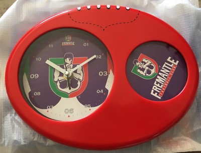 AFL WALL CLOCK BEDROOM FREMANTLE FREO DOCKERS FOOTBALL Kids Kitchen ...