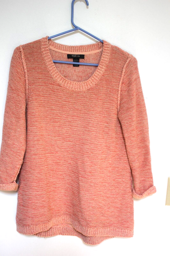 Style & Co. Peach Round Neck Long Sleeve Pullover Sweater Sz S | eBay
