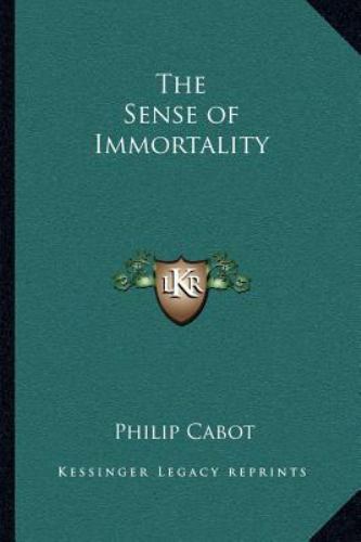 The Sense of Immortality 9781162570679| eBay