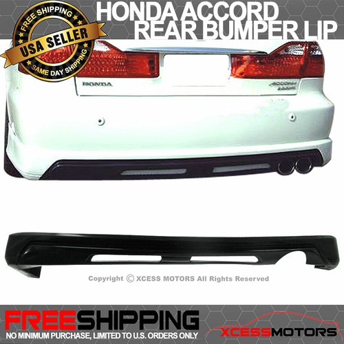 Fits 98-02 Honda Accord Sedan JDM Style Rear Bumper Lip Diffuser ...
