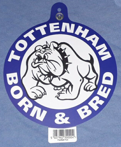 NEW TOTTENHAM BORN & BRED CAR WINDOW STICKER HANG UP FOOTBALL HOTSPUR ...
