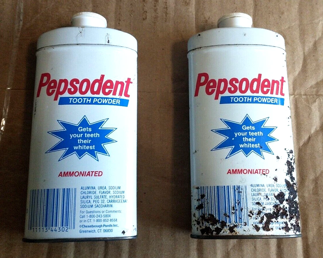 Pepsodent Tooth Powder Can