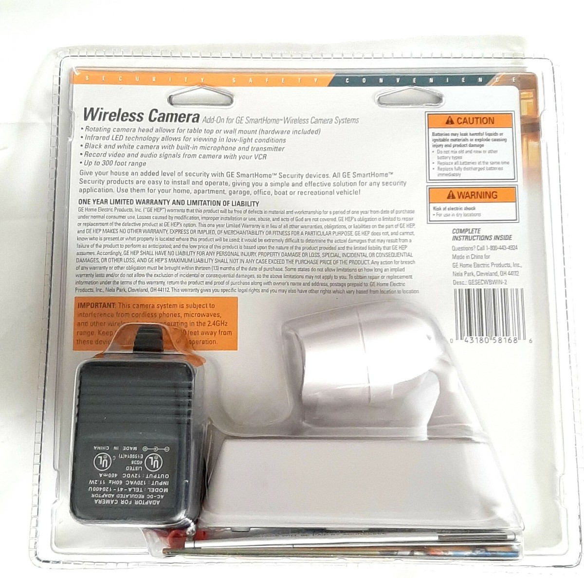 Ge Wireless Security Camera