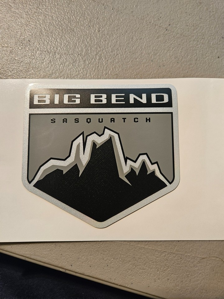 2021-2024 Ford Bronco BIG BEND SASQUATCH OEM BADGE Emblem R/L # ...