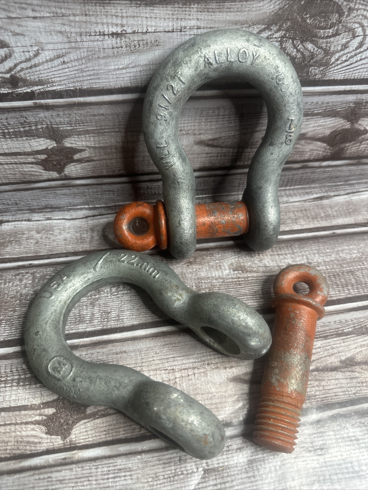 (2) CM 9 1/2 Ton WLL Alloy Screw Pin Anchor Shackle 7/8 22MM VGC | eBay