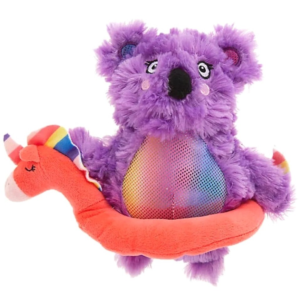 Top Paw Floating Pool Koala, Plush Spring Small Dog Toy w/ Grunter ...