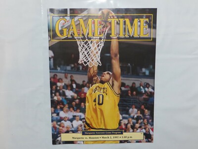 Basketball Game Program Marquette vs Houston March 2 1997 BU | eBay