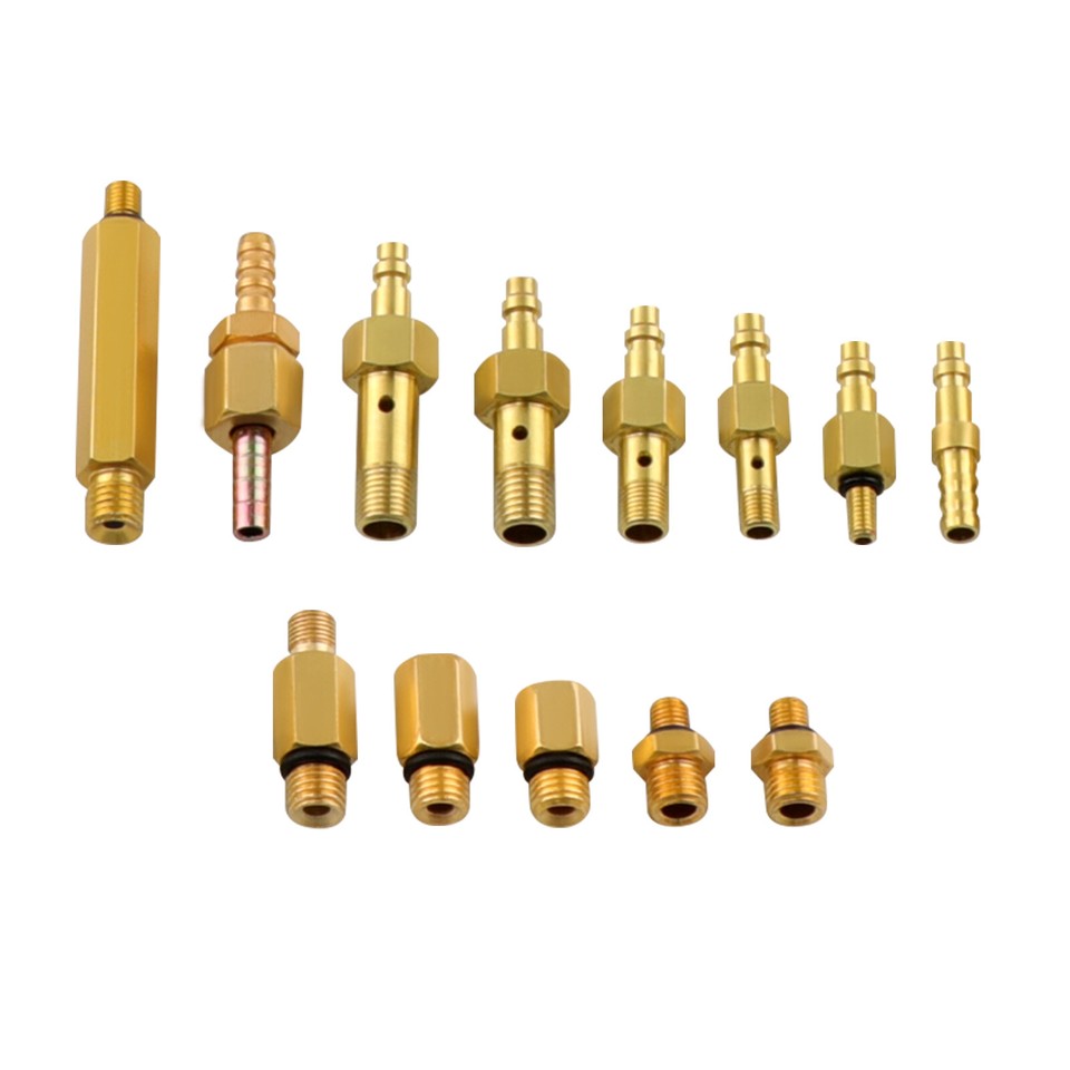 Universal Fuel Injection Gauge Pressure Tester Adapters Pump Tool 140 ...