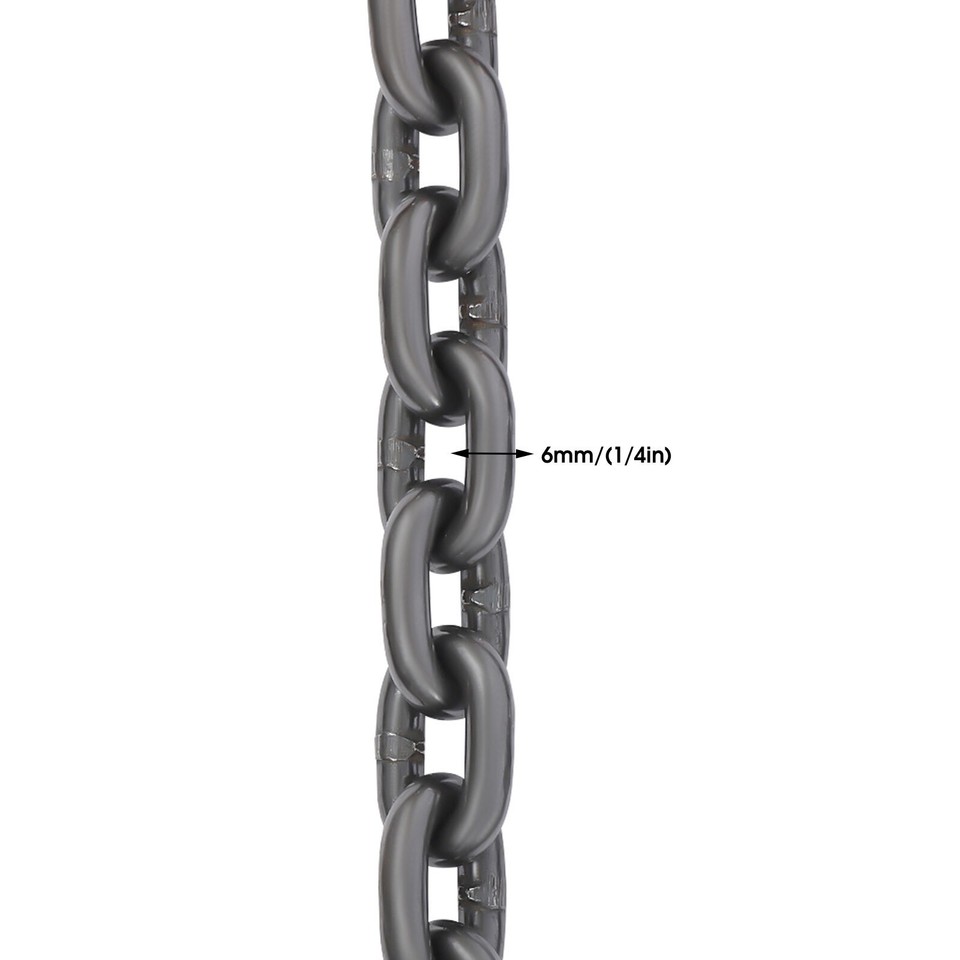 4 Leg Chain Sling 1/4 in*10 FT Adjustable Lifting Slings w/ 8 Hooks ...